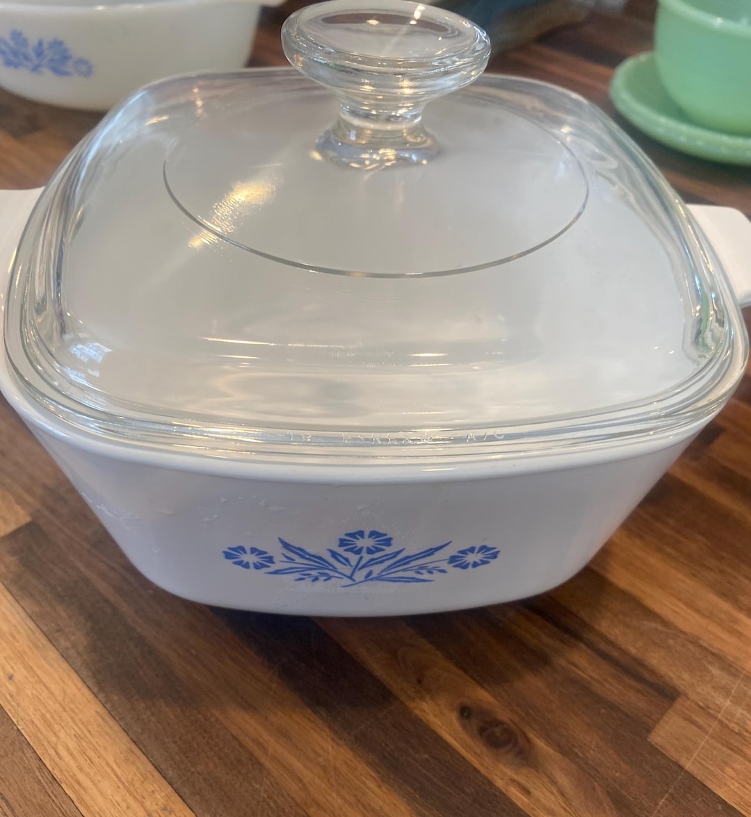 Rare Corning Ware Blue Cornflower Casserole Dish With Lid P-1-3/4-B ...