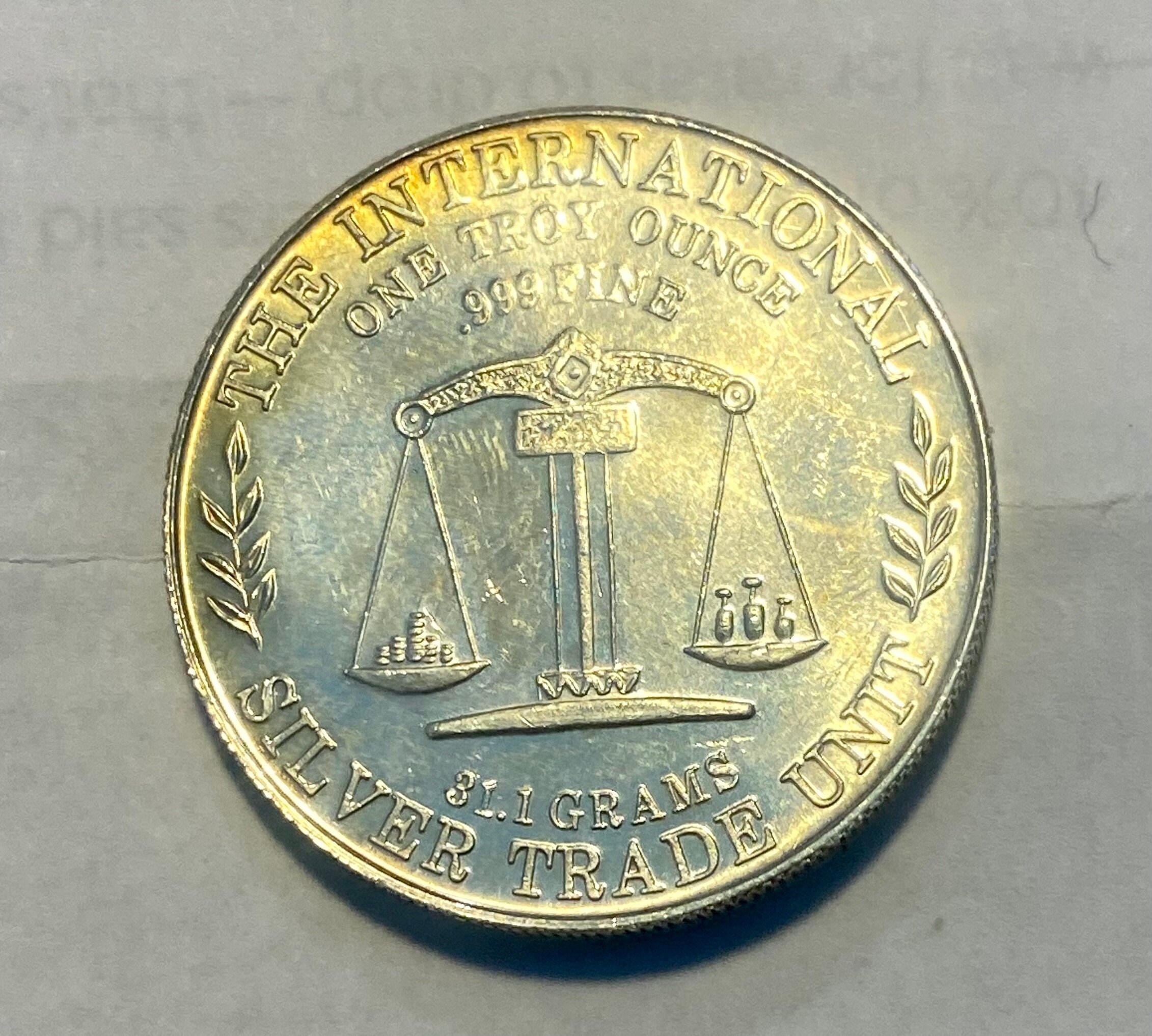 Vintage 1980 Silver U.S.S Constitution Silver Trade Unit,honest Value ...