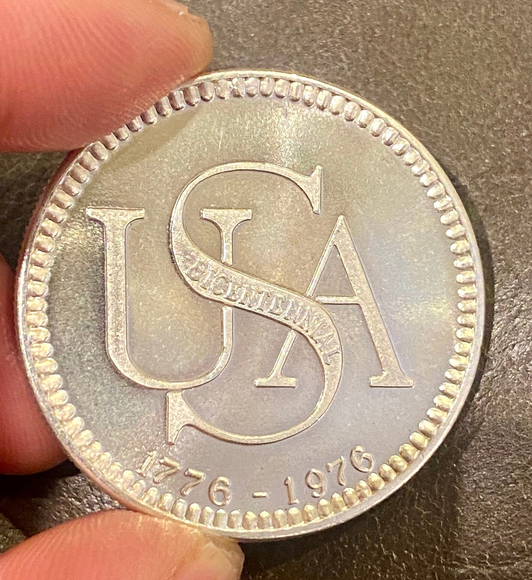 Vintage 1980 USA Bicentennial 1776-1976 Cougar Silver Round 1 Troy Oz ...