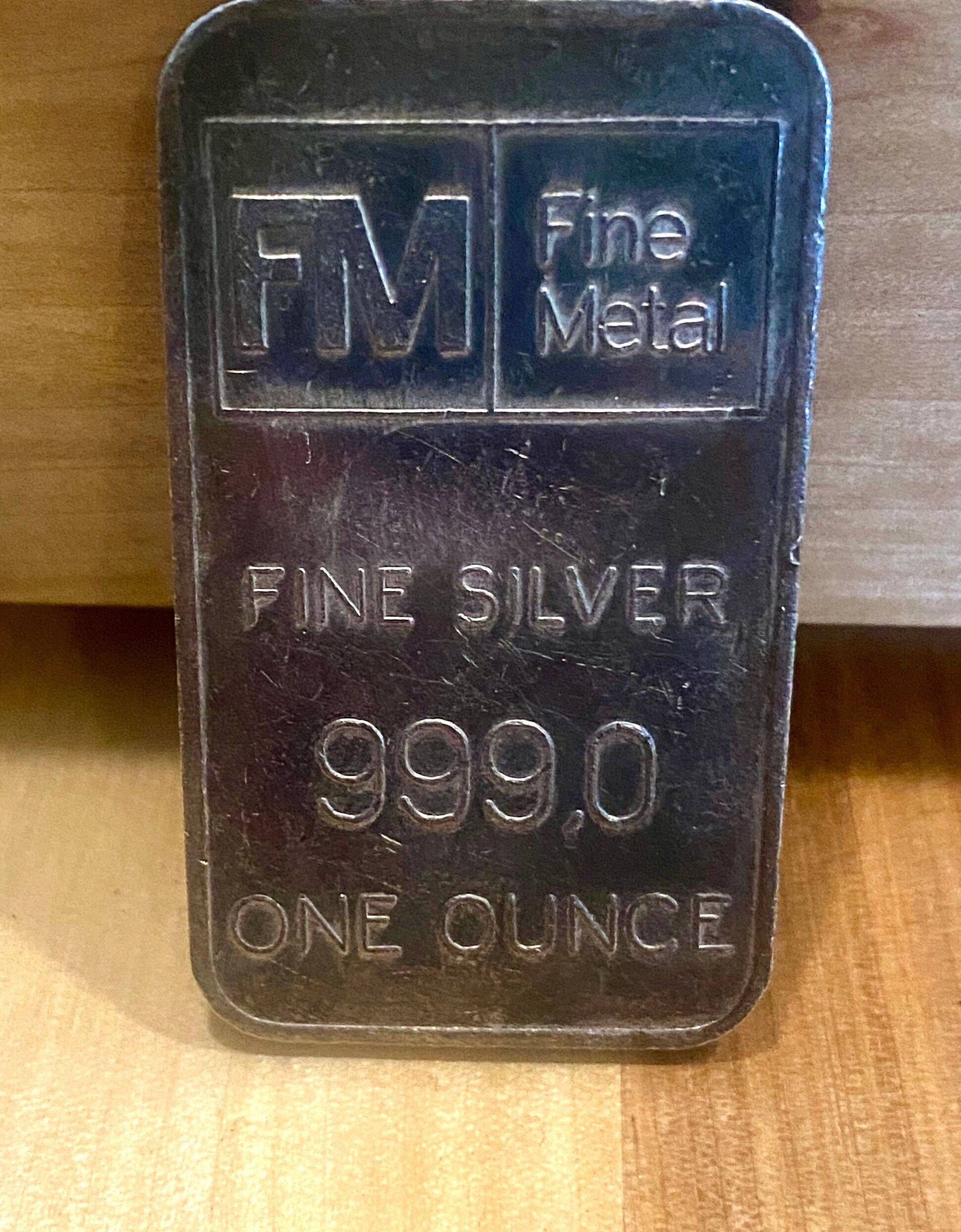 1980's FN Fine Metal Fine Silver Vintage 1 Oz 999 Silver Bar - Etsy