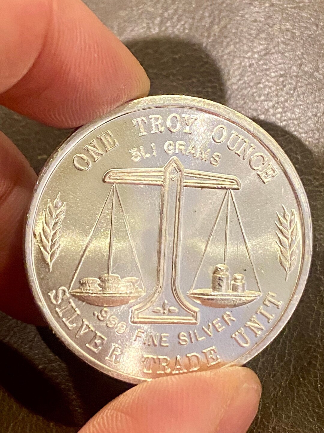 Vintage 1980's Silver Trade Unit 1 Troy Oz 999 Fine Silver Round - Etsy