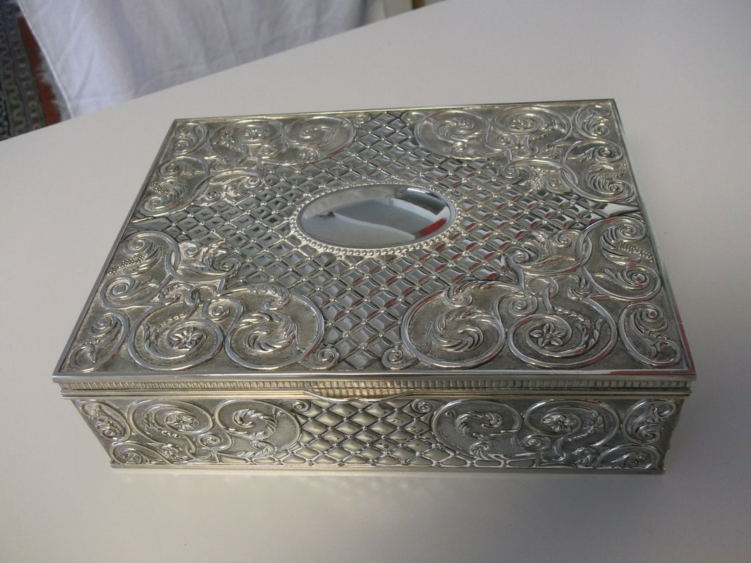 Godinger Silverplate Jewelry Chest Silverplate Jewely Box - Etsy