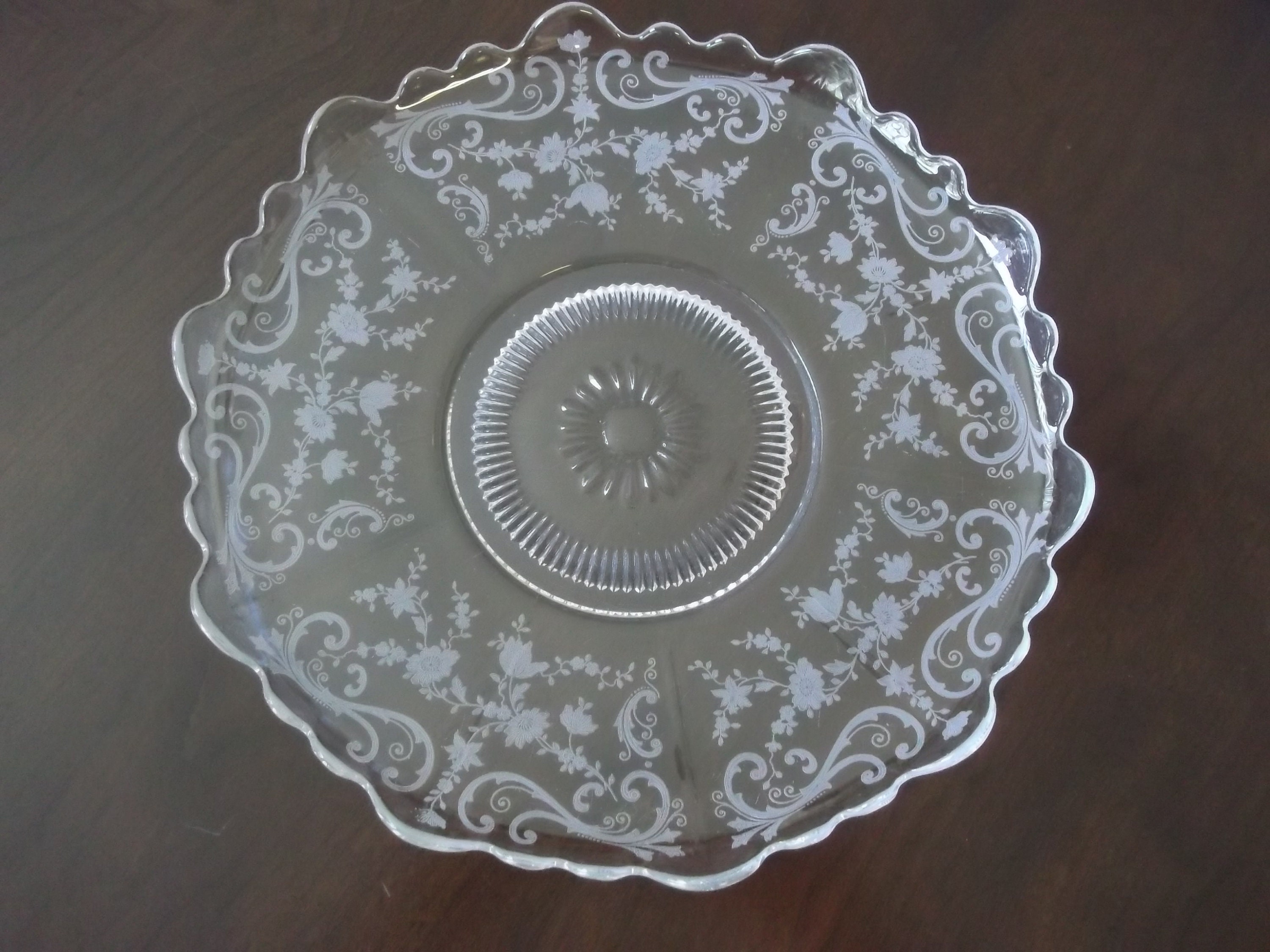 Cambridge Chantilly Cabaret Platter Plate Chantilly Martha Cabaret ...