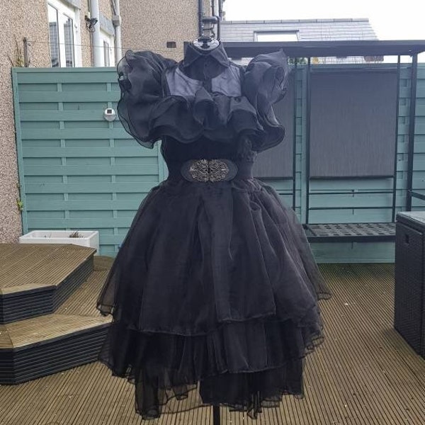 Wednesday Addams Ruffle Dress - Etsy