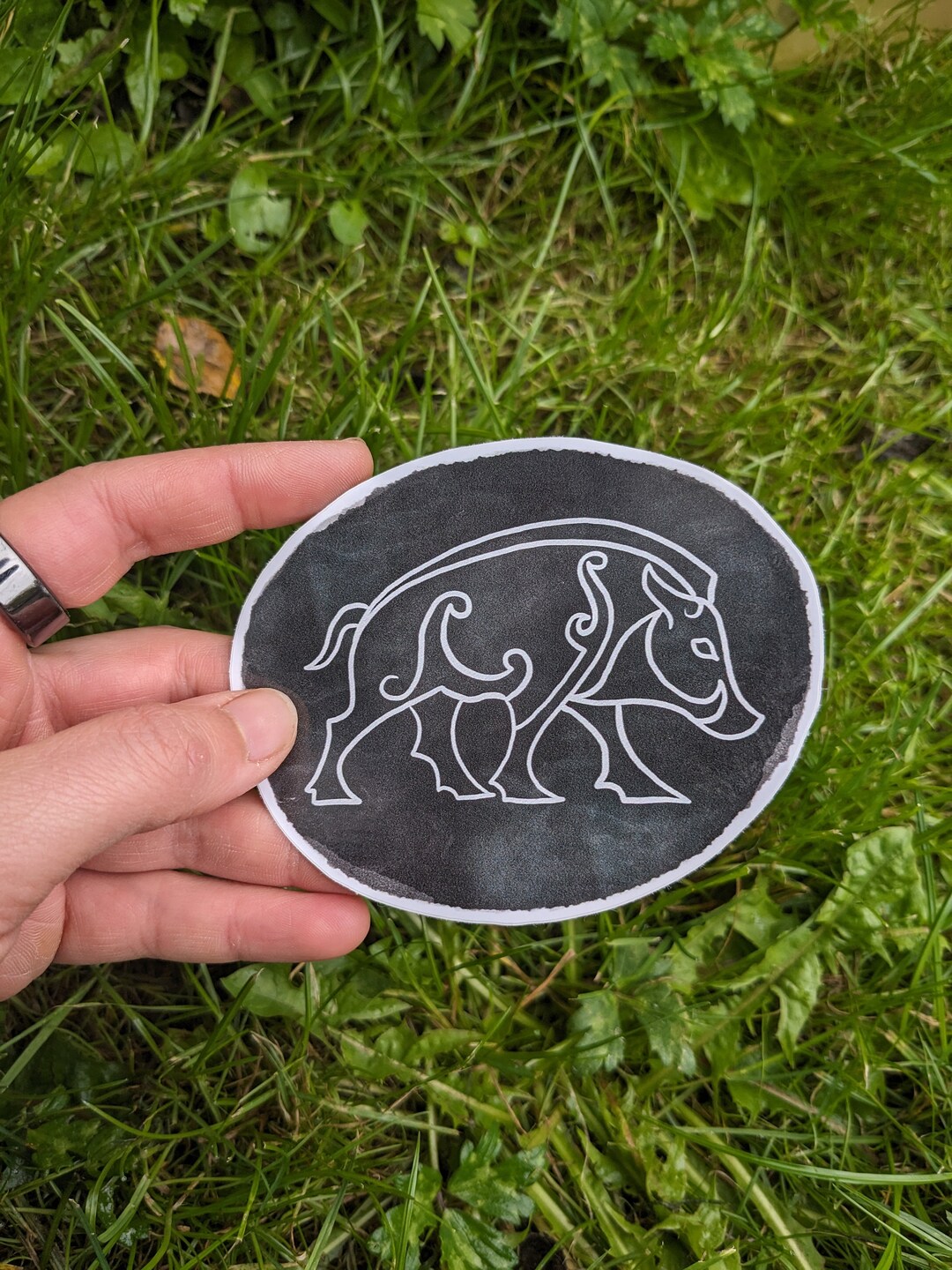 Pictish Boar Vinyl Sticker- Waterproof Durable Sticker - Etsy