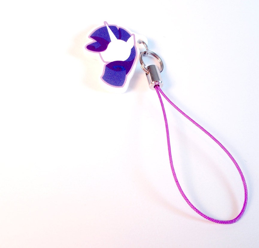My Little Pony Rarity MLP Cellphone Charm - Etsy
