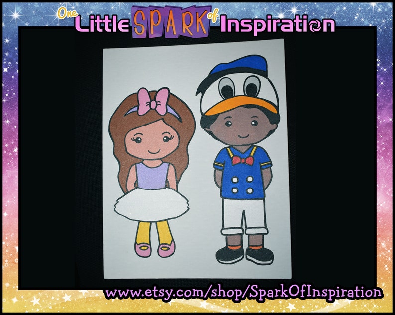 CUSTOM CHARACTER Autograph Canvas Panel Cuties Collection | Etsy