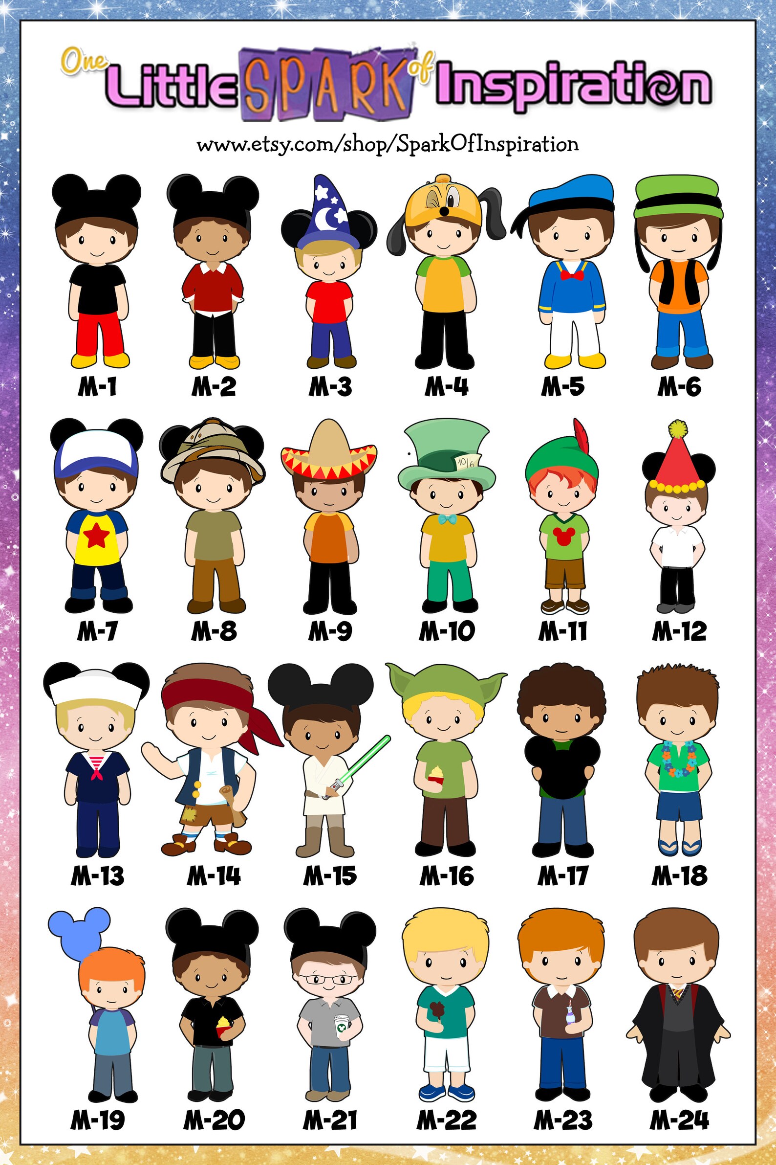 CUSTOM CHARACTER Autograph Canvas Panel Cuties Collection | Etsy