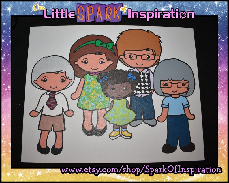 CUSTOM CHARACTER Autograph Canvas Panel Cuties Collection | Etsy