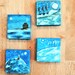 Christmas Mini Painting, Tiny Original Winter Scenes, Acrylics on ...