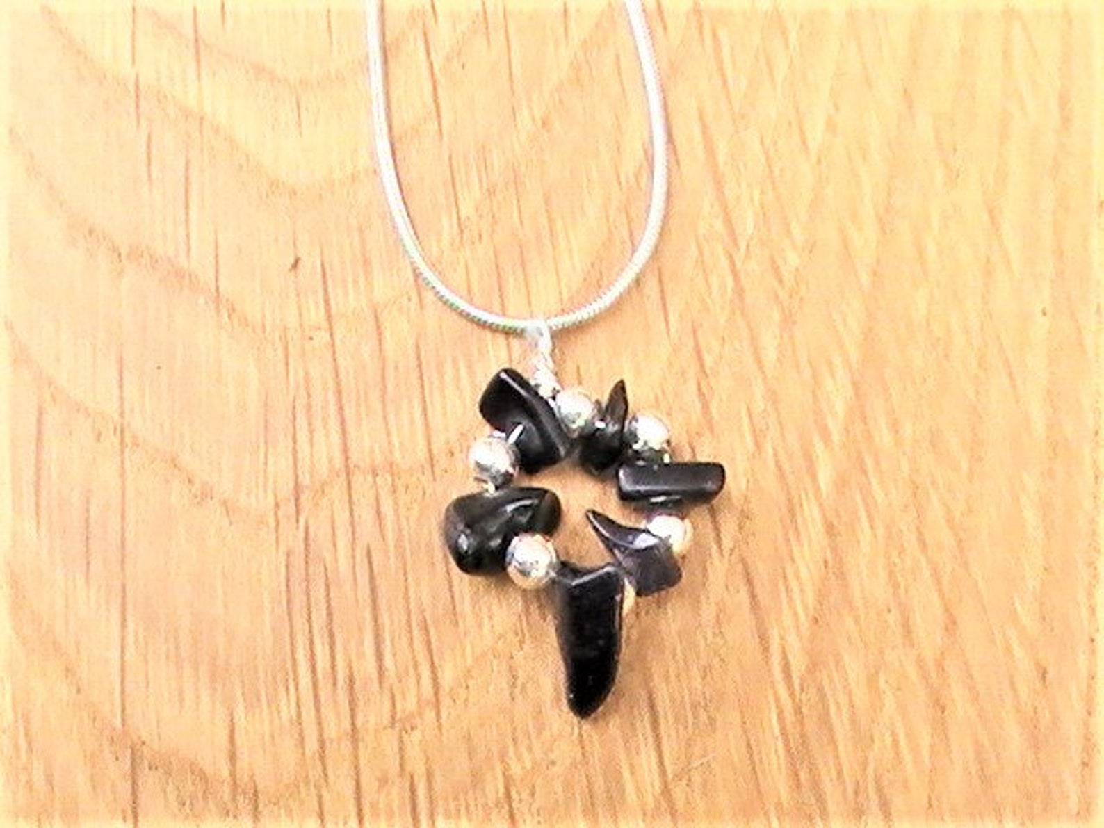 Gothic Necklace Goldstone Jewellery Dark Blue and Silver - Etsy