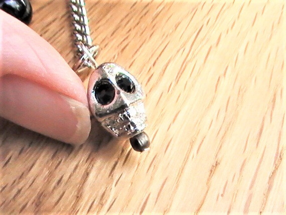 Skull Keychain Men's Key Ring Gothic Bag Clip Halloween - Etsy