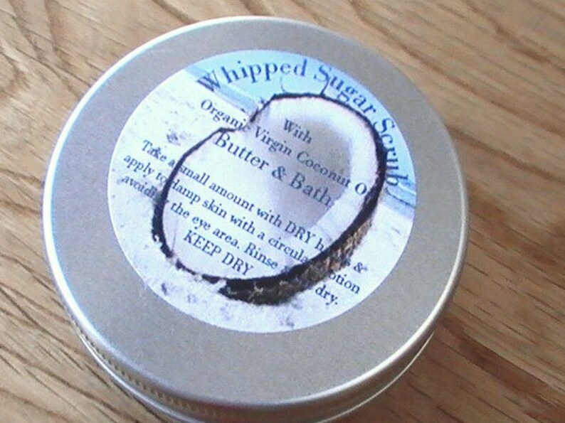 Coconut Face Scrub With Organic Virgin Coconut Oil, Vegan Body Scrub ...