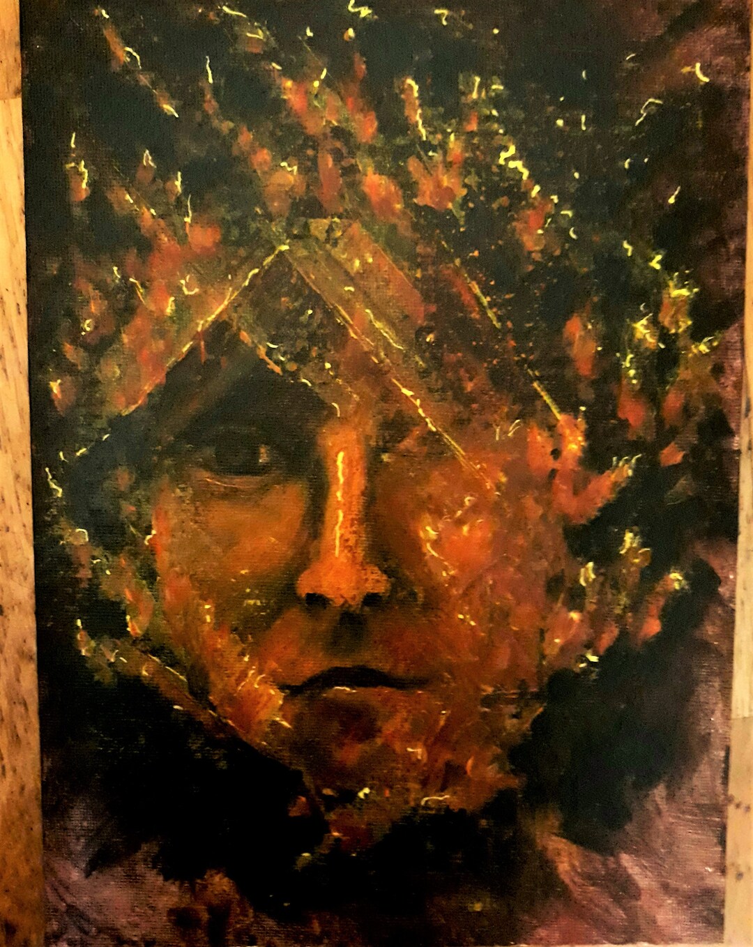 Mother Earth Painting, Goddess Gaia Portrait, Original Acrylic on ...