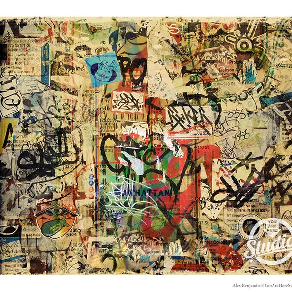 Subway Map Nyc Graffiti - Etsy