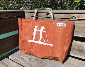 SailAgainBags handmade sea bag with Fishing Boat Recycled | Etsy