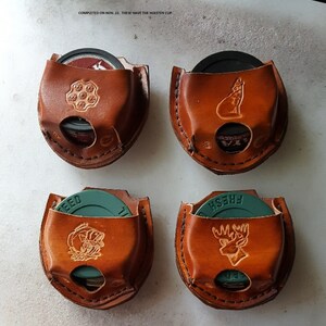 Snuff Can Holder, Leather W/holster Clip - Etsy