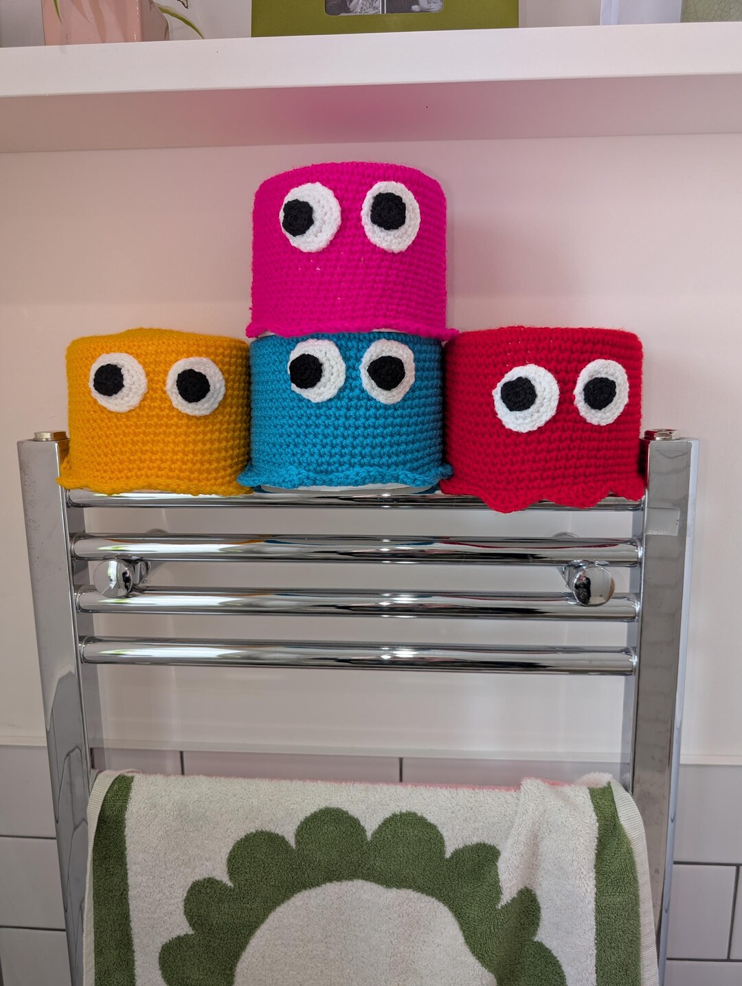 Crochet PDF Pattern - PAC MAN Toilet Roll Cover - Etsy