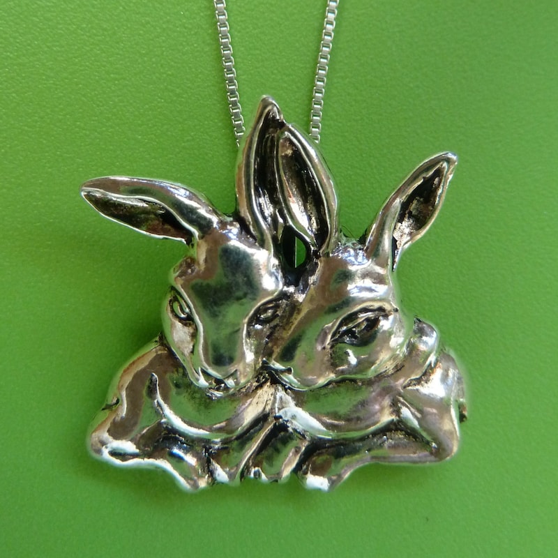 Rabbit Necklace - Etsy