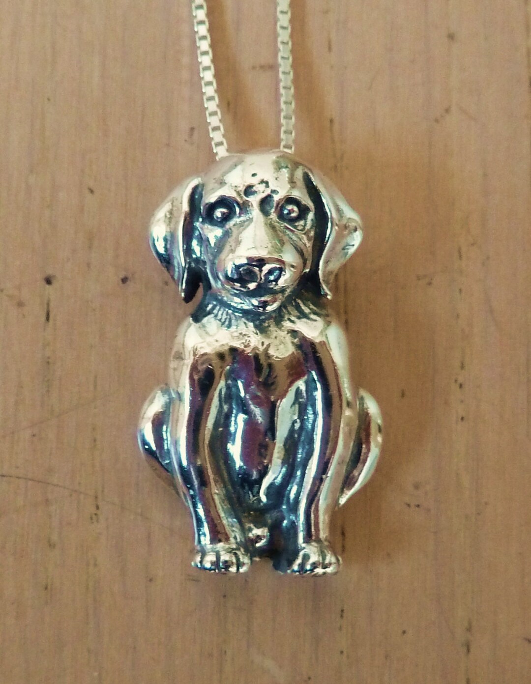 Labrador Dog Necklace-sterling Silver-lab Pendant - Etsy