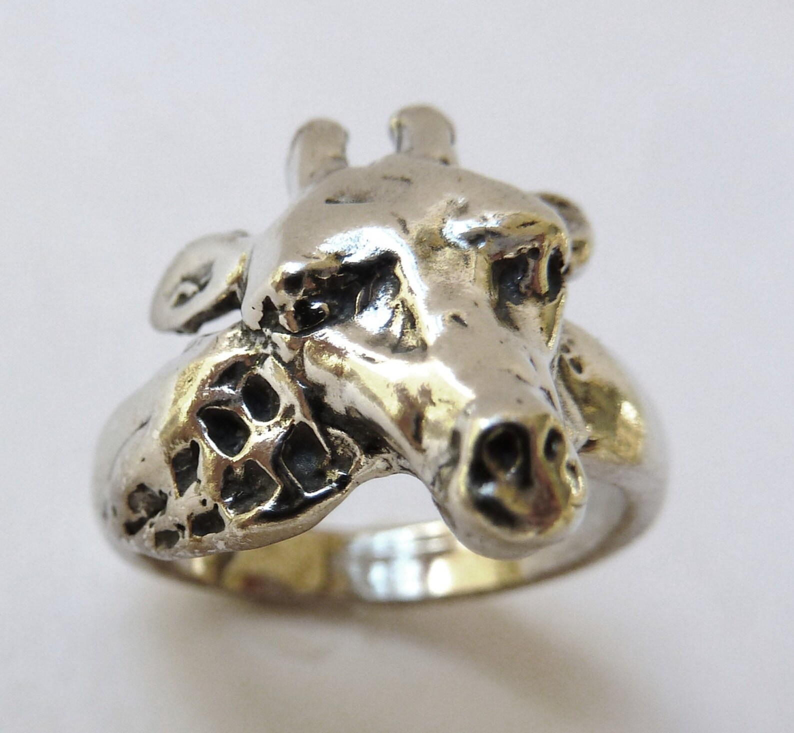 Sterling Silver Giraffe Ring - Etsy
