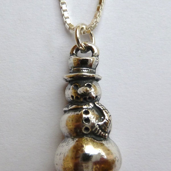 Snowman Necklace - Etsy
