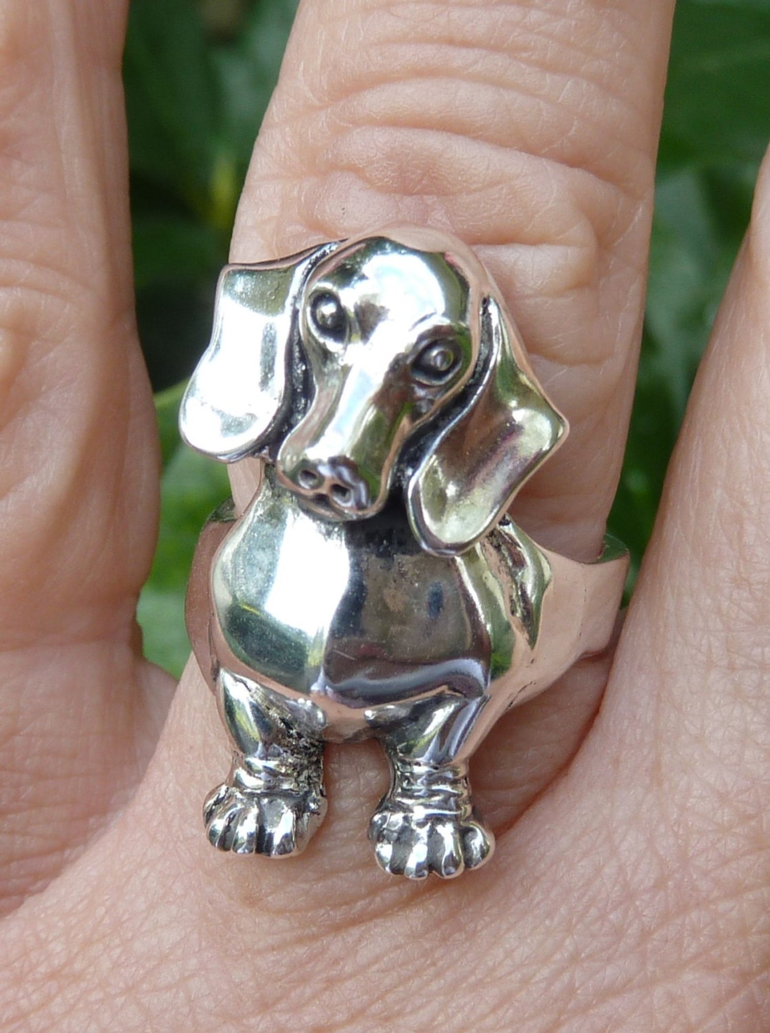 Dachshund Dog Ringdog Jewelry-front End of Dachshund - Etsy Canada
