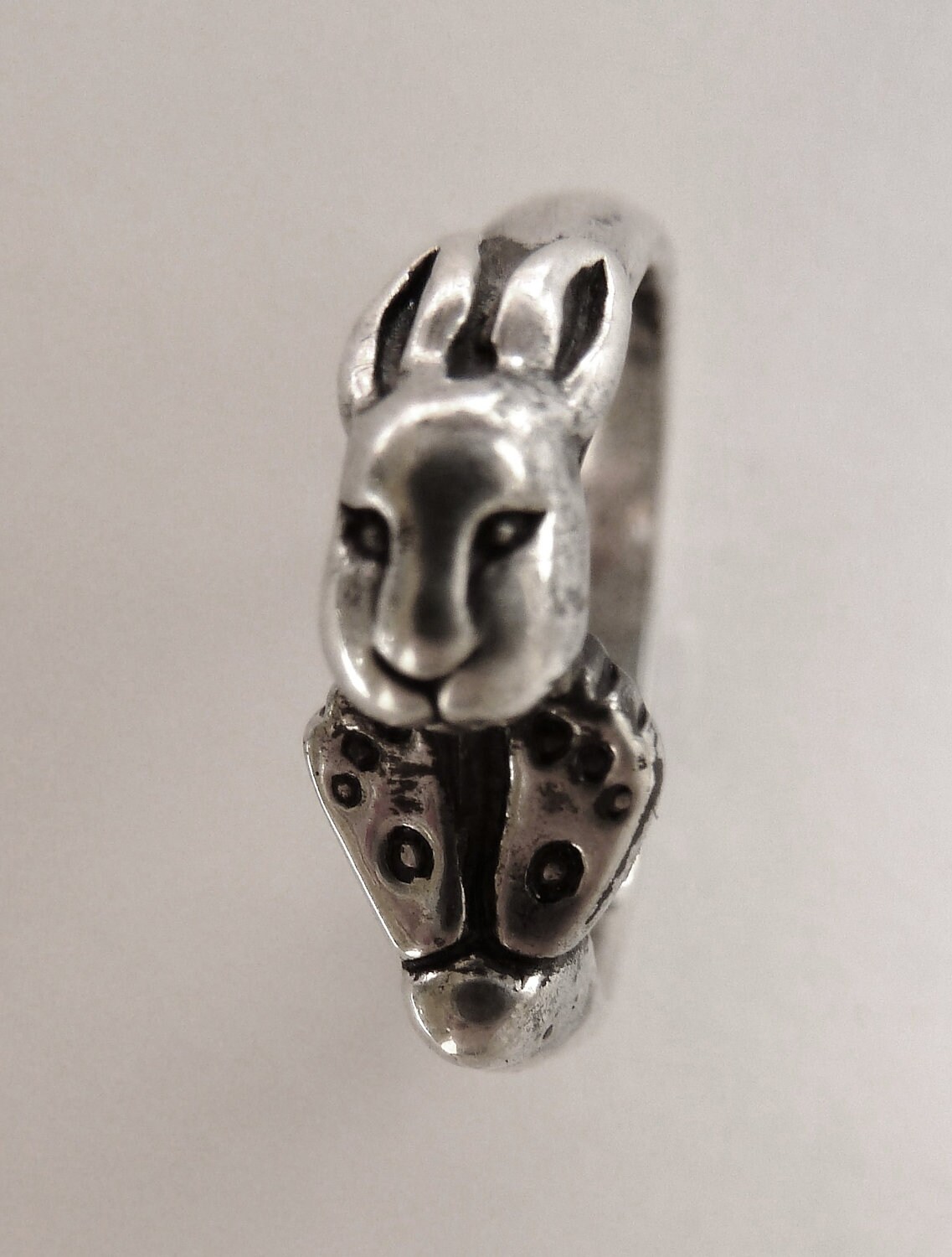 Sterling Silver Rabbit Foot Ring | Etsy