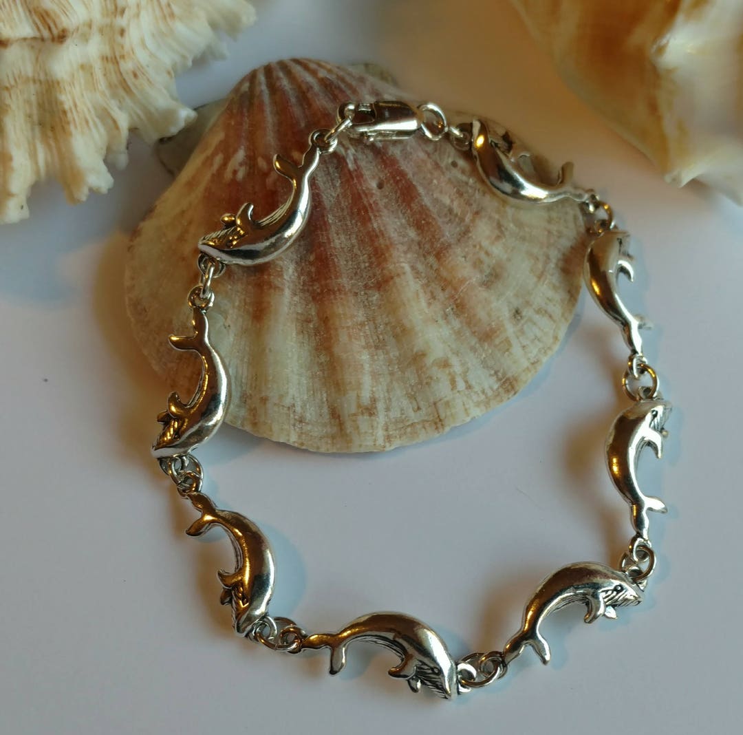 Sterling Silver Whale Bracelet-handmade-handcrafted - Etsy