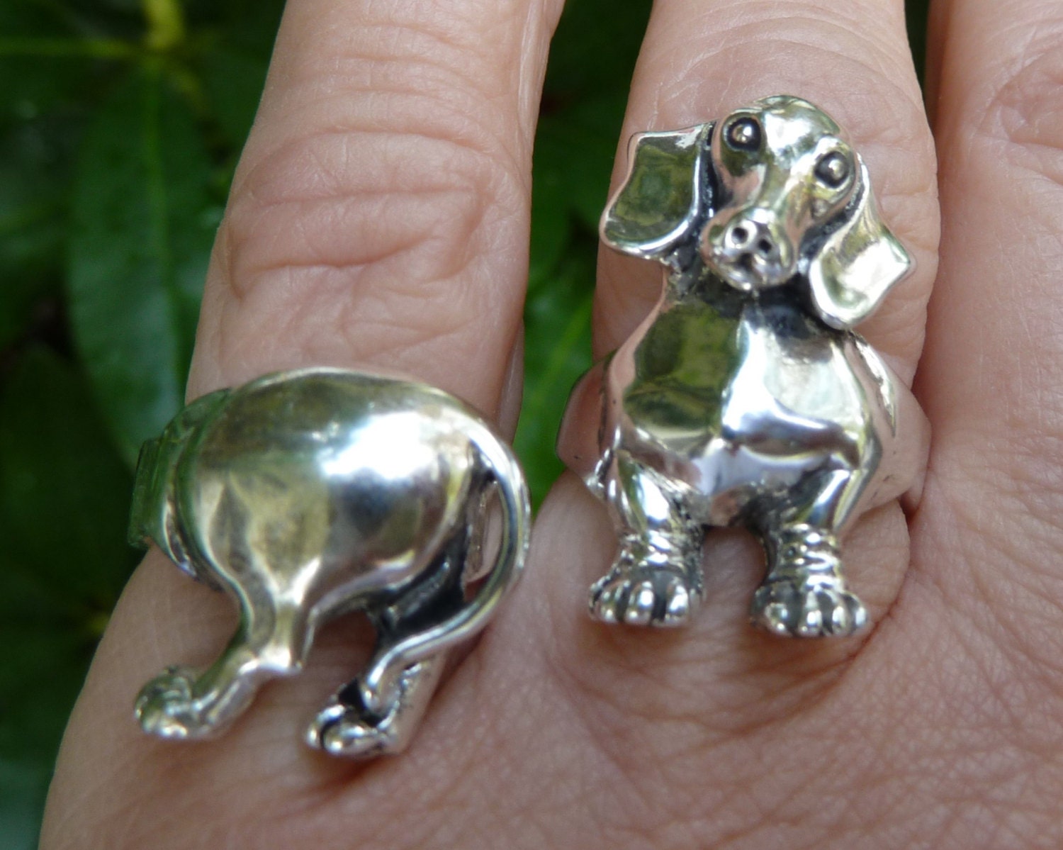 Dachshund Dog Ringdog Jewelry-front End of Dachshund - Etsy Canada
