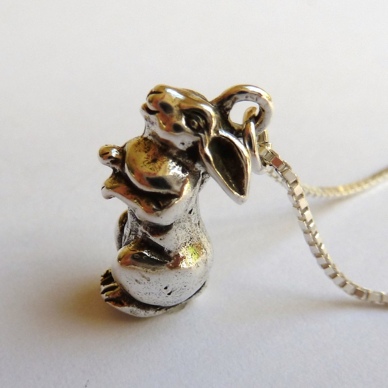 Rabbit Necklace - Etsy