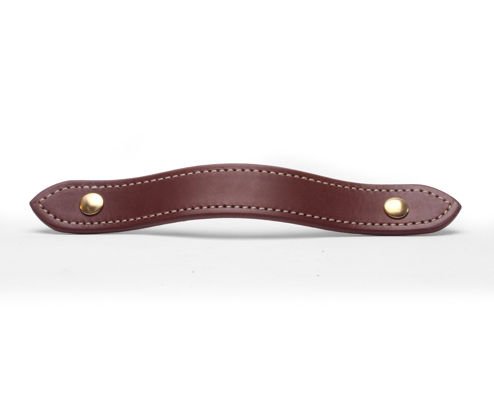 Chestnut Brown, Leather Drawer Pull for Furniture, Single Thickness ...