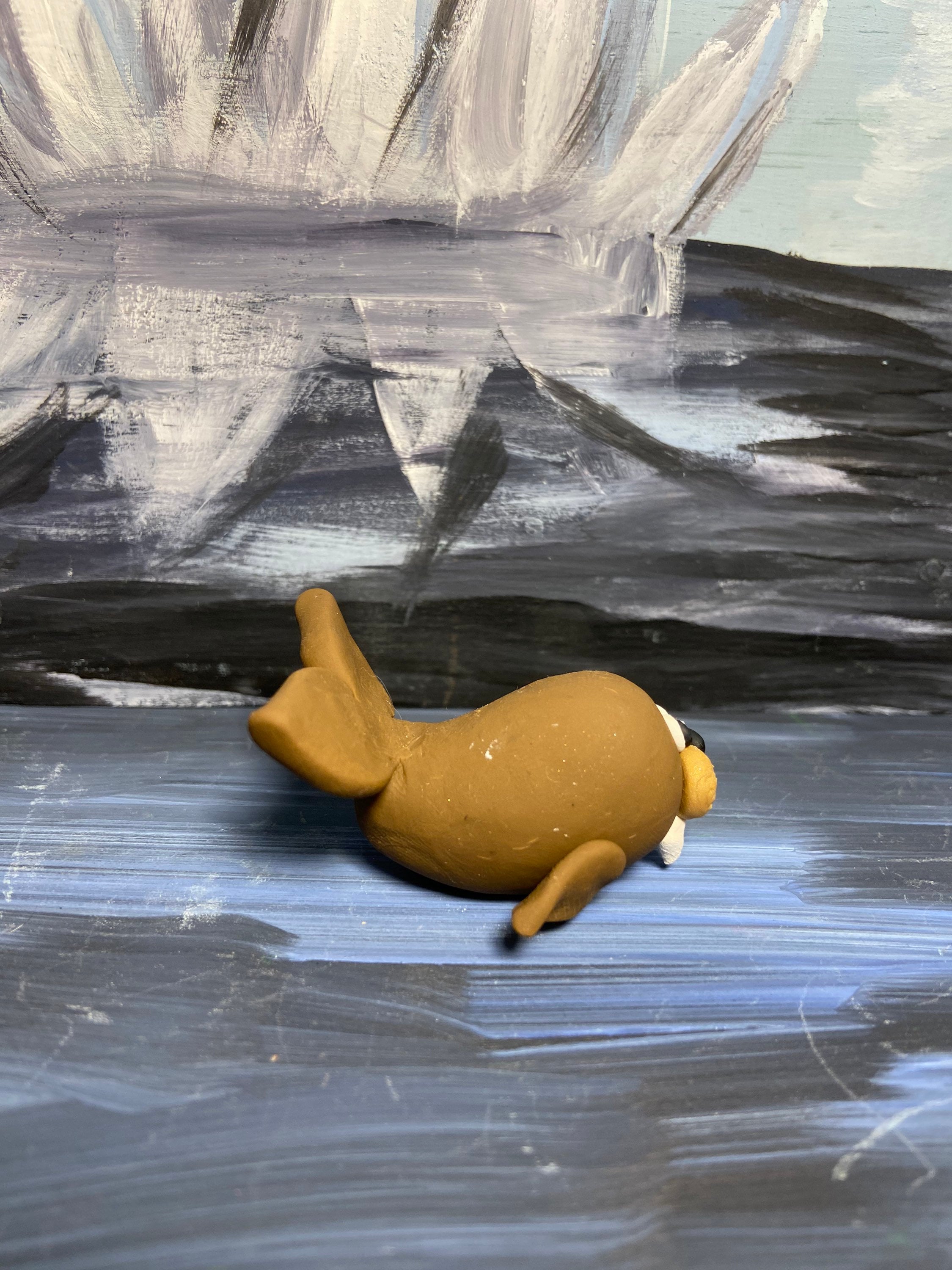Wendell the Walrus Clay Figurine - Etsy