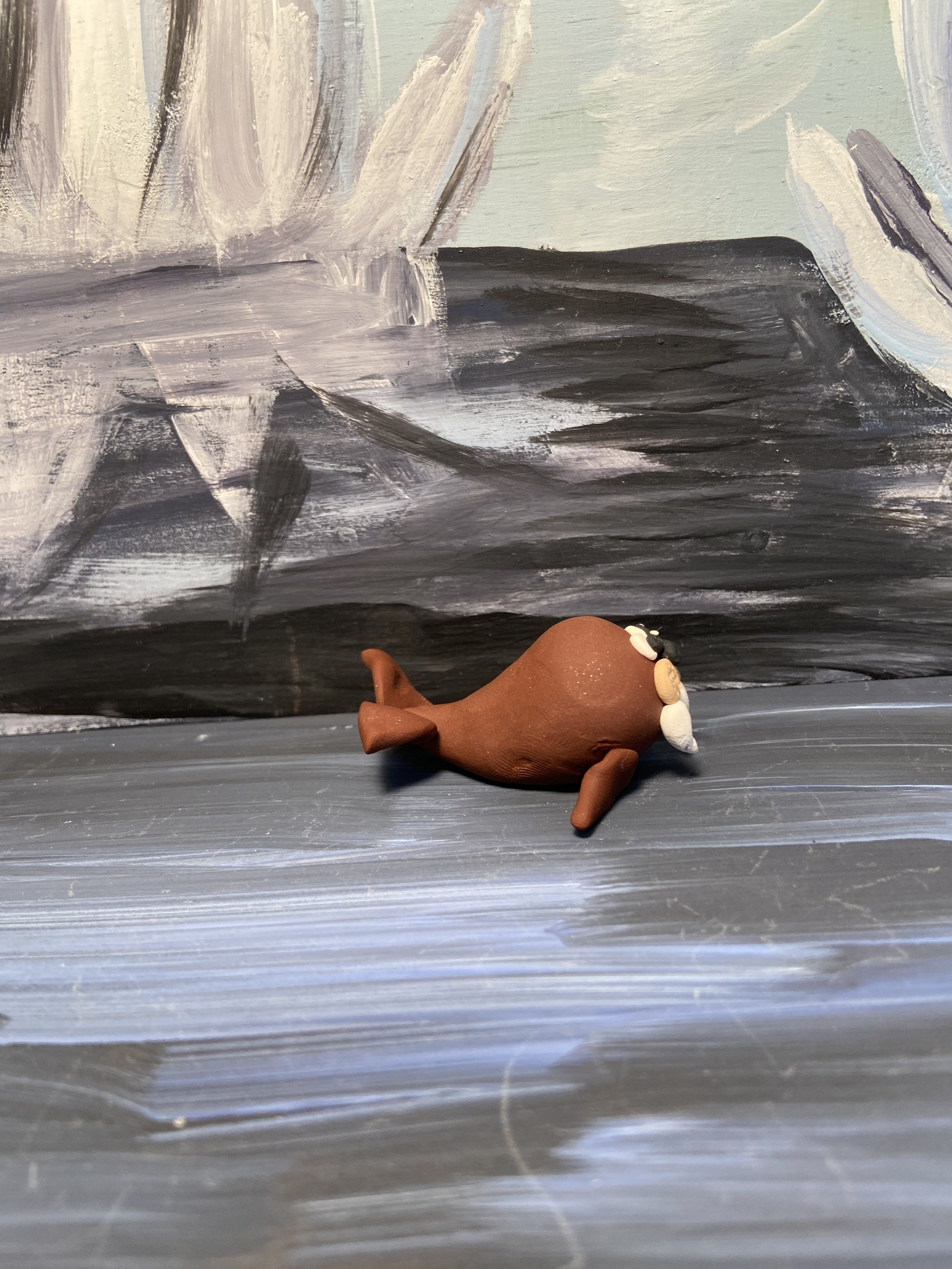 Wendell the Walrus Clay Figurine | Etsy