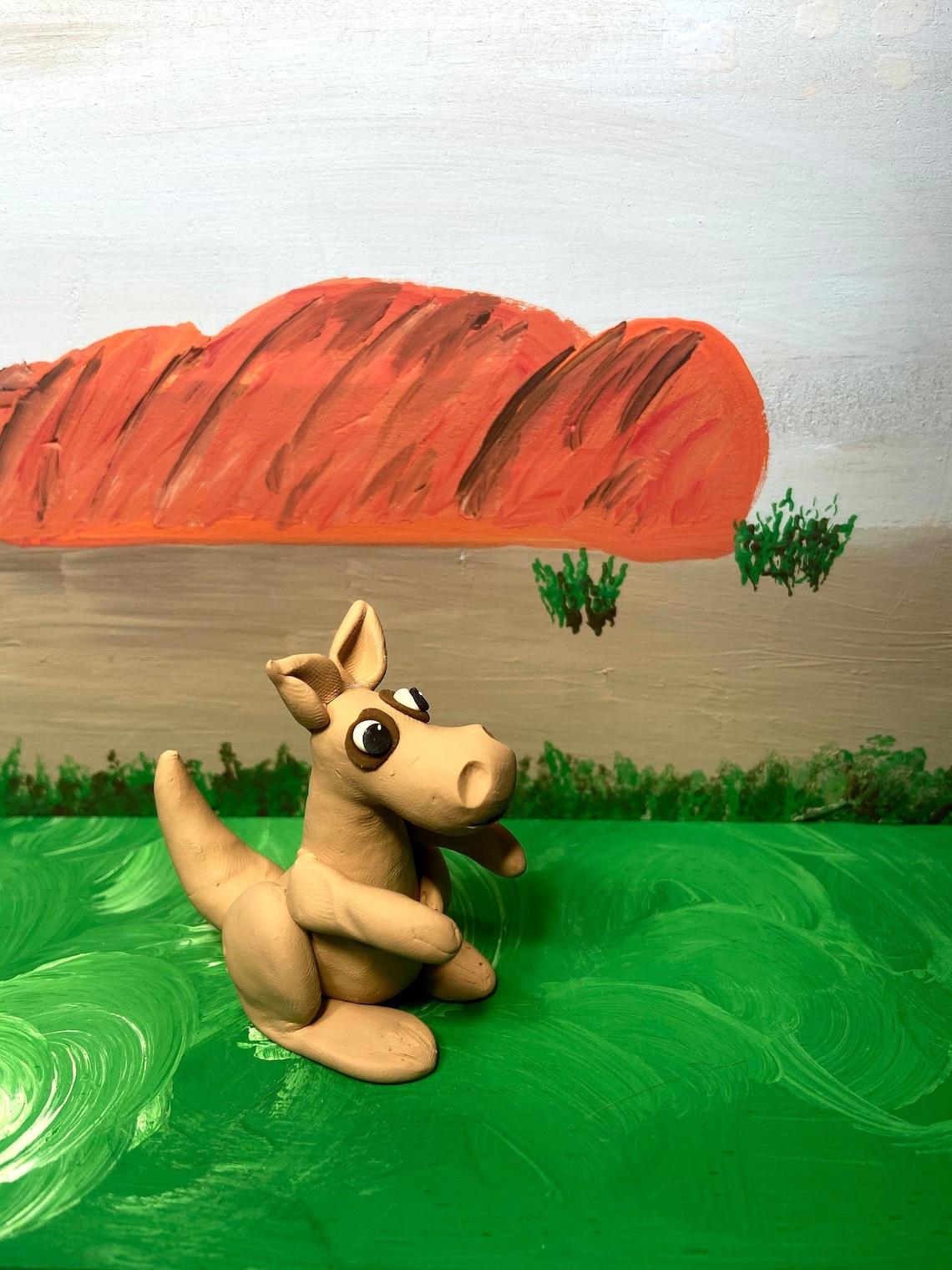 Willoughby the Kangaroo Clay Figurine | Etsy