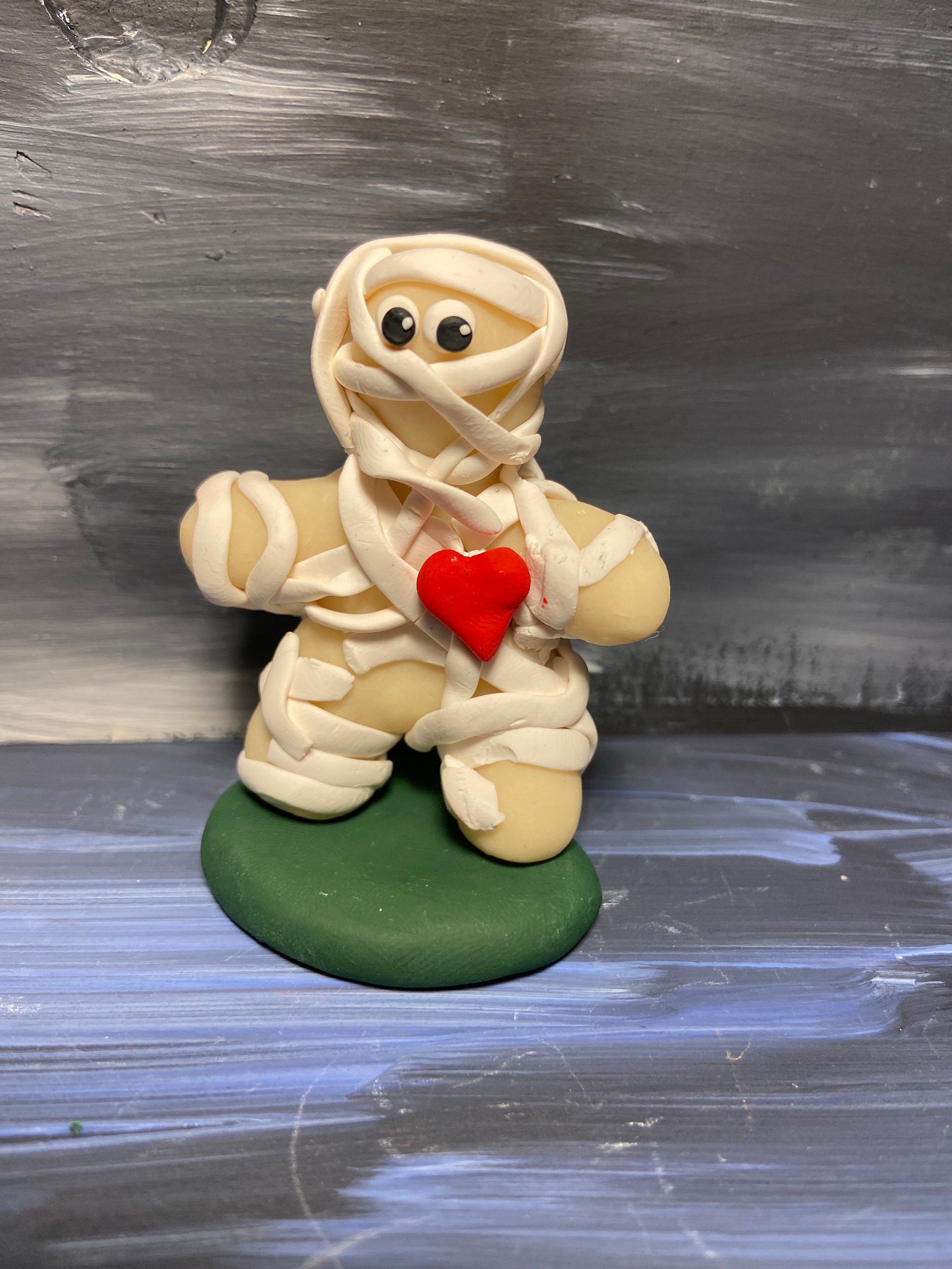 Cleo the Mummy Clay Figurine glow in the Dark - Etsy