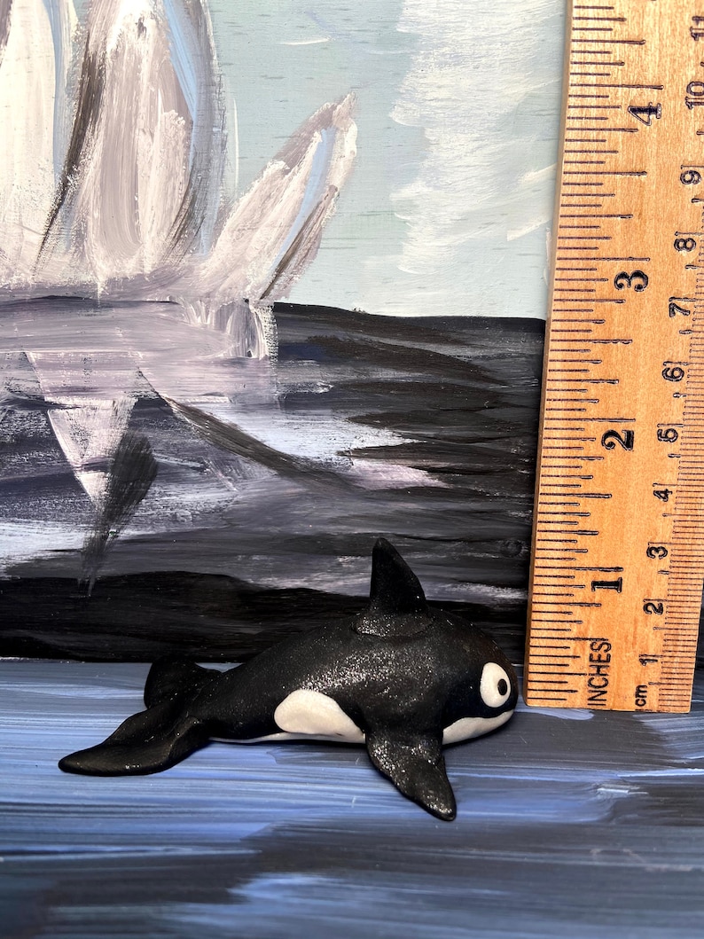 Harry the Orca Whale Clay Figurine - Etsy