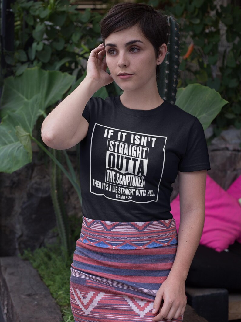 Straight Outta Faith T-shirt, Christian Streetstyle, Isaiah 8:20 - Etsy