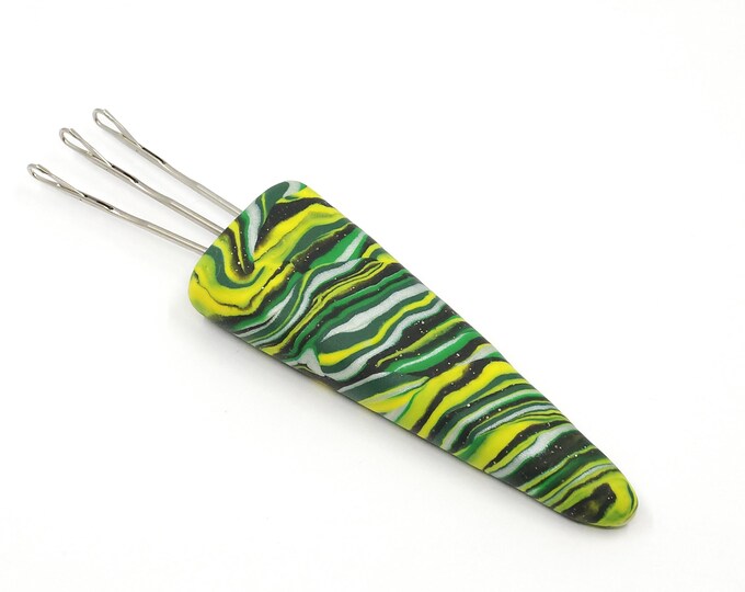 1 (M) Swirl Pattern Cord-i-flix, I-cord Making Tool, in Yellow/green ...