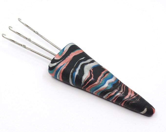 1 (M) Swirl Pattern Cord-i-flix, I-cord Making Tool, in Black/teal/pink ...