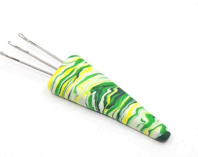 1 (S) Swirl Pattern Cord-i-flix, I-cord Making Tool, in Yellow/green ...