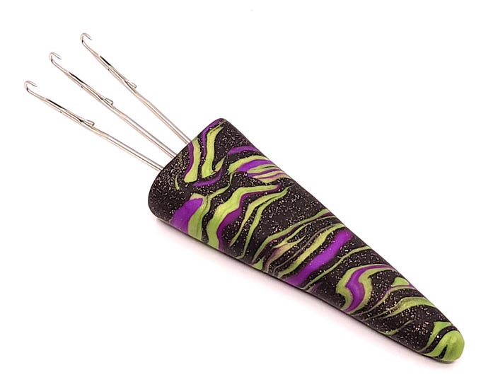 1 (M) "aurora" Pattern Cord-i-flix, I-cord Making Tool, in Green/purple ...