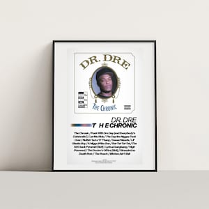 Dr. Dre 'the Chronic' Album Wall Poster, Album Poster, Music Wall Art ...