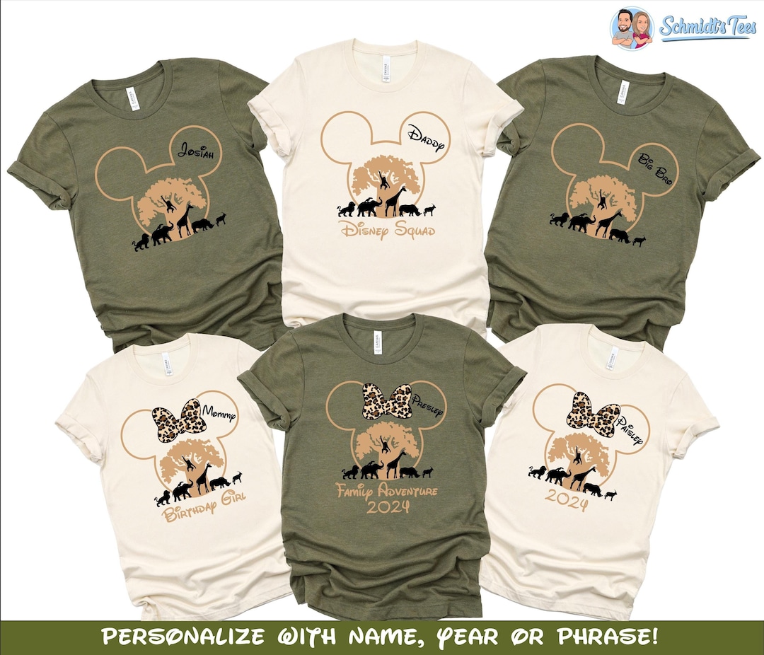 Custom Disney Animal Kingdom Shirts, Safari Family Matching Shirts ...