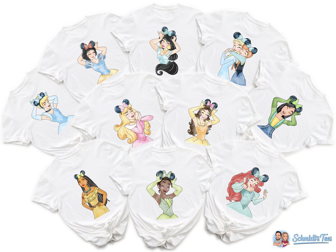 Disney Princess Mouse Ears Shirts, Matching Disneyworld Shirts, Disney ...