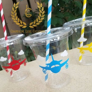 Airplane Party Cups, Plane Party Favor Cups (set of 12)- Plane Party ...