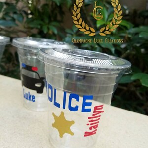 Police Officer Party Cups, Birthday Decorations (set of 12) - Etsy