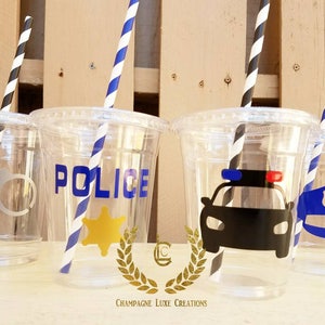 Police Officer Party Cups, Policeman Party Favor Cups (set of 12 ...