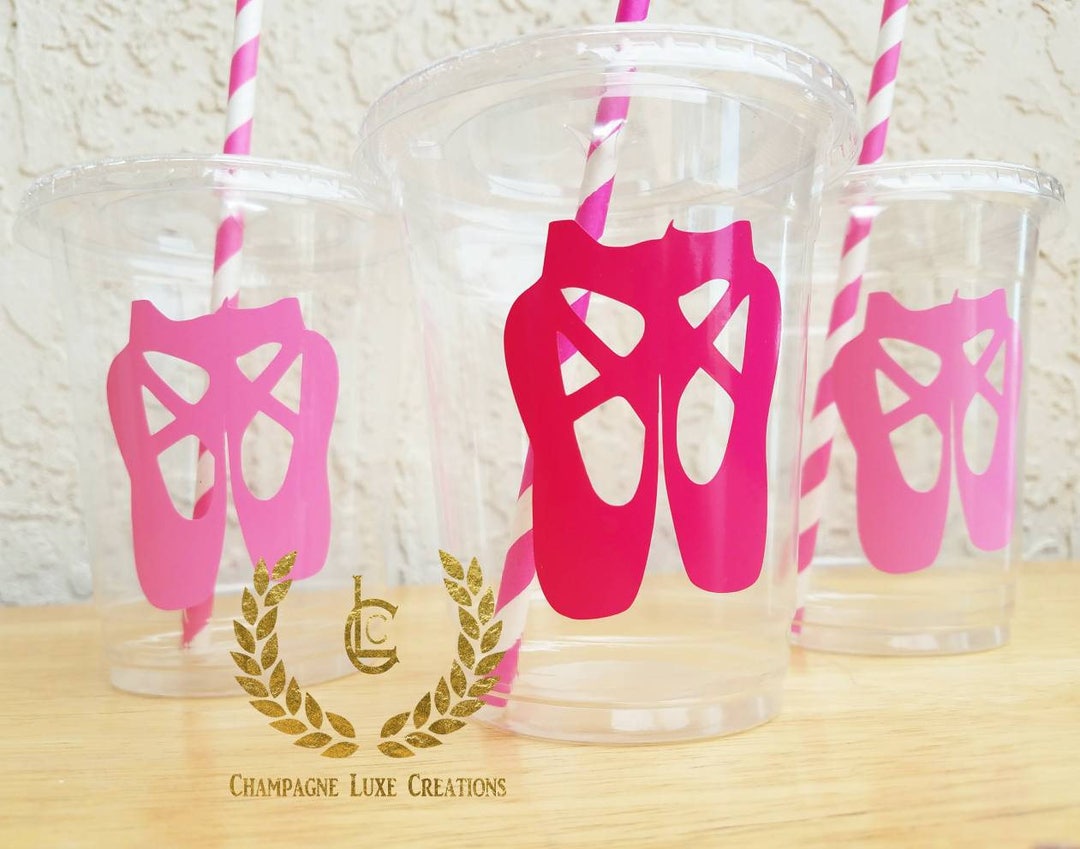 Ballerina Party Cups, Ballet Party Favor Cups (set of 12)- Ballerina ...
