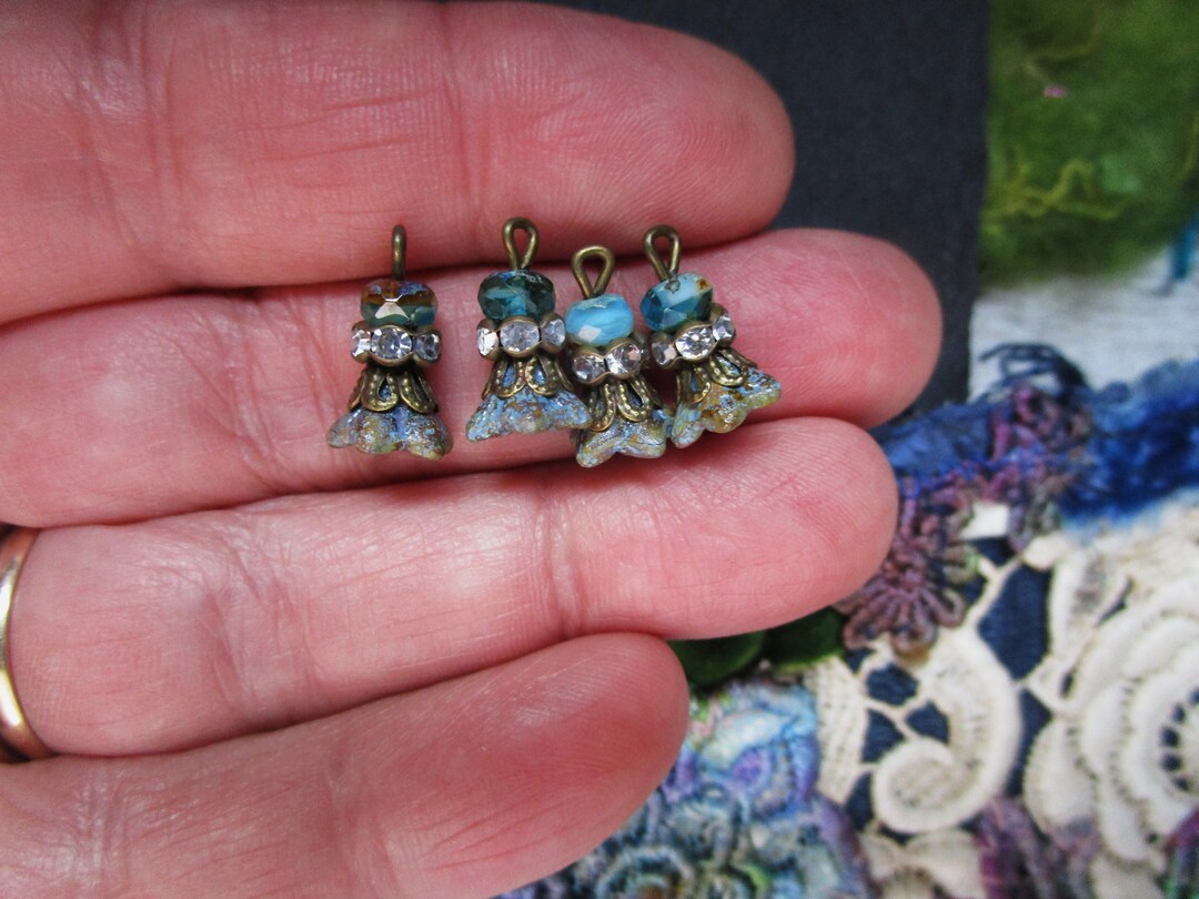 Beads, Set of 4, Handmade, Craft Supplies, Jewelry Supplies, DIY - Etsy